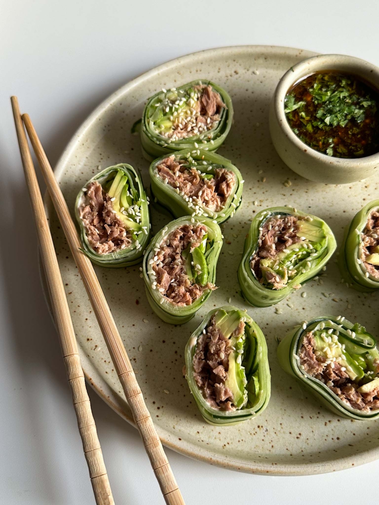 Sushis de concombre au thon | margauxfood.ca