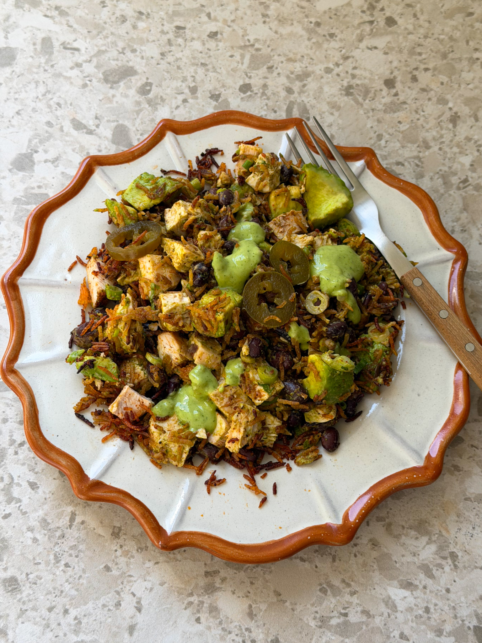 Salade de riz croustillant à la mexicaine | margauxfood.ca